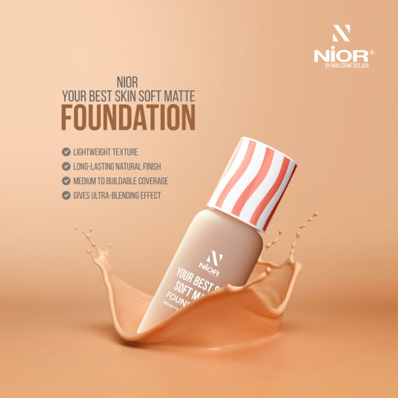 Nior Your Best Skin Soft Matte Foundation - Shell (Bone) - Herlan