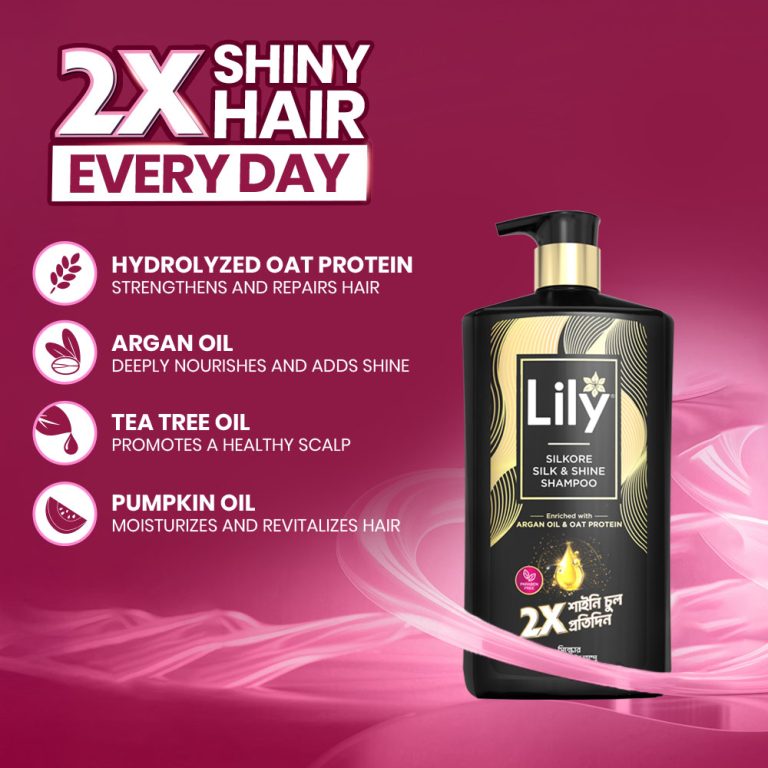 Lily Silkore Silk & Shine Shampoo 1000ml - Herlan
